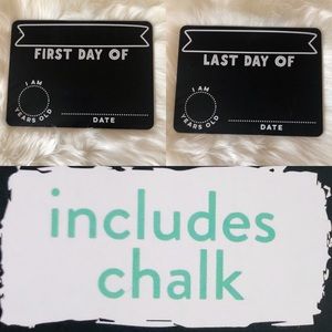 Party Supplies | First Last Day Chalkboard Milestone School Sign | Poshmark